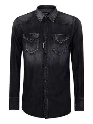 Dsquared2 Classic Western Shirt - Black