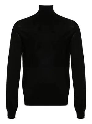 JIL SANDER Jumper Turtle Neck Long Sleeves - Black