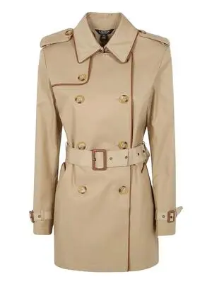 Ralph Lauren Belted Double-breasted Trench Coat - Beige