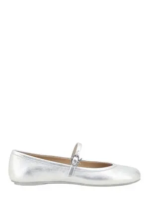 GIANVITO ROSSI Carla Nappa Ballerinas - Metallic