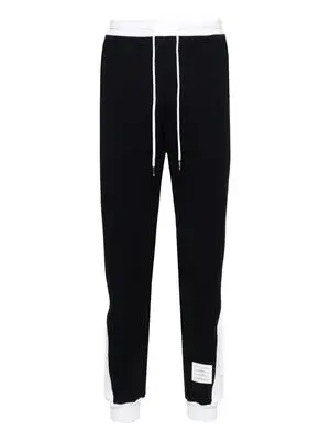 Thom Browne Sweatpants With Engineered 4 Bar In Solid Classic Loopback - Blue