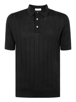 FILIPPO DE LAURENTIIS Short Sleeves Polo Shirt - Black