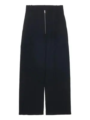 Studio Nicholson Zip Front Wide Leg Pants - Black