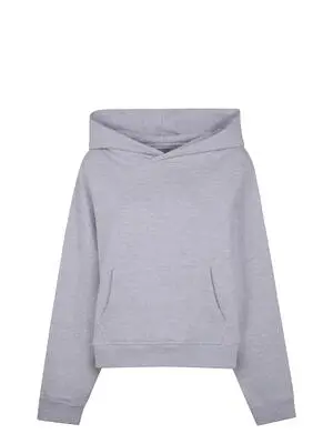 ENTIRE STUDIOS Hooded Organic Cotton Fleece Sweatshirt - Gray