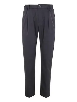 Herno Flat Front Trousers - Blue
