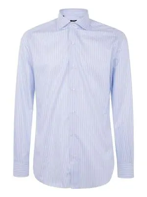 BARBA NAPOLI Double Stripes Shirt - Blue
