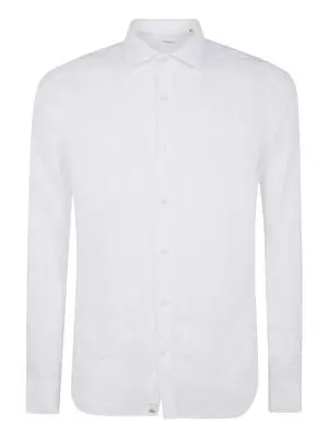 TINTORIA MATTEI 954 Linen Classic Shirt - White