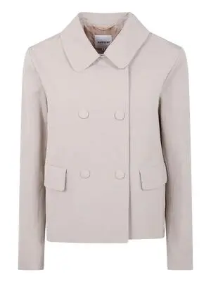 Aspesi Aranciata Double Breasted Jacket - Beige