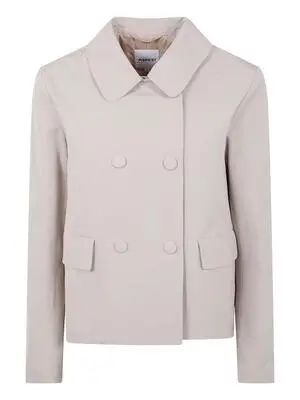 Aspesi ASPESI Double Breasted Beige Jacket Beige