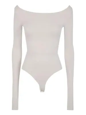 ENTIRE STUDIOS Scoop Neck Bodysuit - White