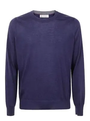 Brunello Cucinelli Round Neck Sweater - Blue