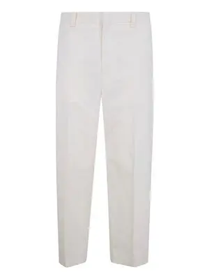 JIL SANDER Classic Trouser - White