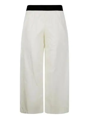 MARIA CALDERARA Wide-leg Trousers - White