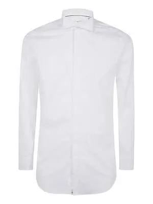 TINTORIA MATTEI 954 Classic Cotton Stretch Shirt - White