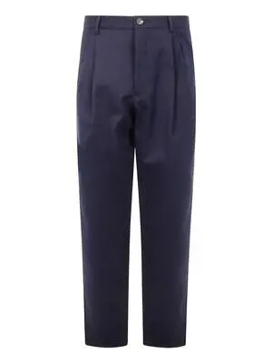Brunello Cucinelli Double Pièces Chino Trousers - Blue