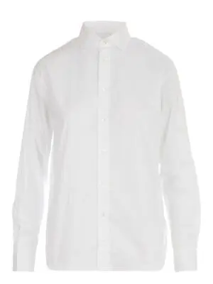 Polo Ralph Lauren Poplin Shirt With Logo - White
