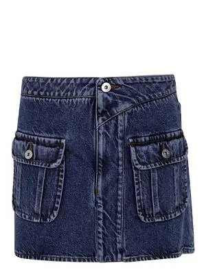J.W.ANDERSON Patch Pocket Mini Skirt - Blue