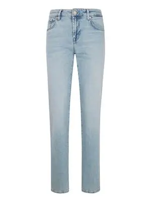 Seven For All Mankind Calie" Straight Leg Jeans - Blue