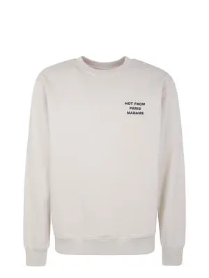 Drole De Monsieur Le Sweatshirt Slogan - White