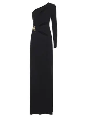 Elisabetta Franchi Red Carpet Long Dress - Black