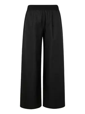 MARIA CALDERARA Wide Leg Trousers - Black