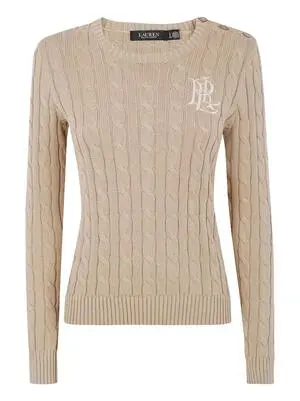 Ralph Lauren Montiva Long Sleeve Pullover - Beige