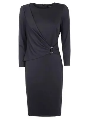 Ralph Lauren Fabiana' Elbow Sleeve Day Dress - Black