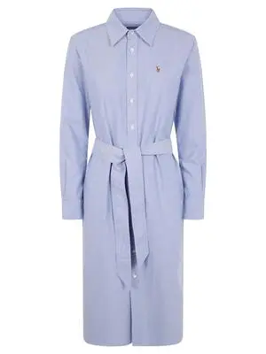 Polo Ralph Lauren Long Sleeve Day Dress - Blue