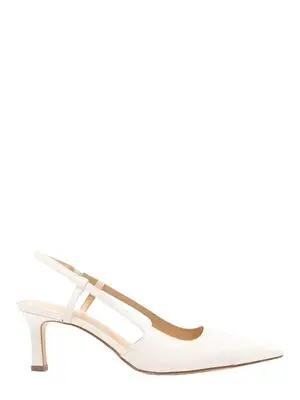 Michael Kors Alora Toe Cap Slingback Pumps - Beige