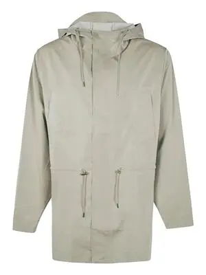 Rains Bold Long Jacket - White
