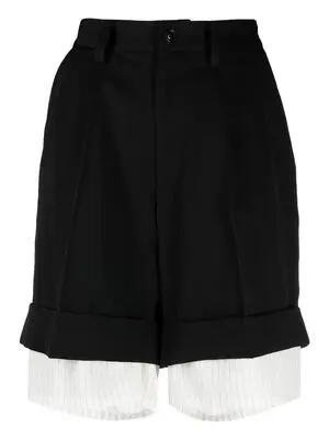 Y`S Gabardine Double Shorts - Black