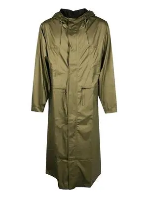 Rains Bold Long Jacket - Green
