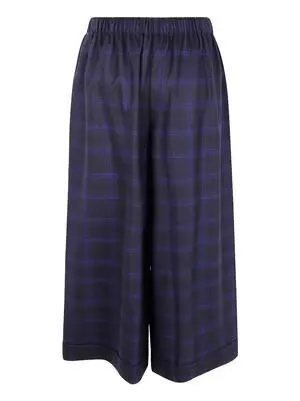 DANIELA GREGIS Tartan Trousers - Blue