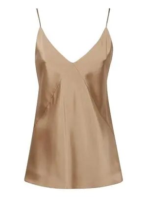 Max Mara Quassia Silk Top - Brown