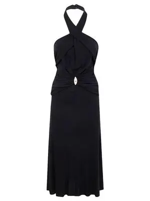 Elisabetta Franchi Midi Dress - Black