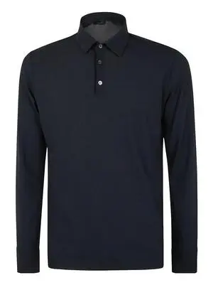 ZANONE Long Sleeves Polo Shirt Gray