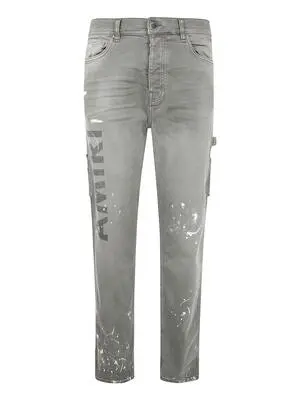 Amiri Stencil Slim Jeans - Green