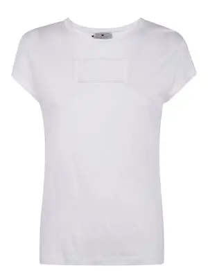 Elisabetta Franchi American Sleeves T-shirt - White