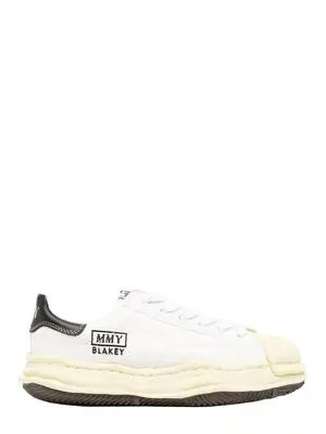 Mihara Yasuhiro Blakey Leather Low-top Sneakers - White