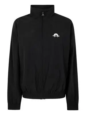 MARINE SERRE Recycled Nylon Track Jacket - Black