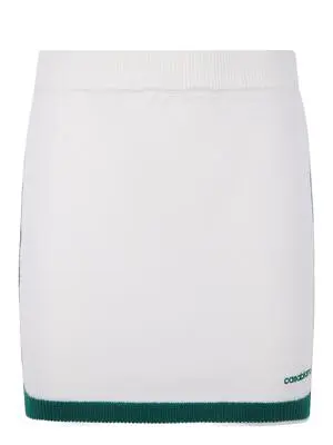 Casablanca Mini Tennis Skirt - White
