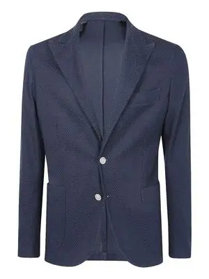 BARBA NAPOLI Dynamic Stretch Tailored Jacket - Blue