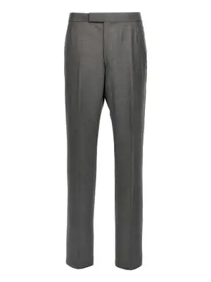 Thom Browne Fit Back Strap Trousers - Gray