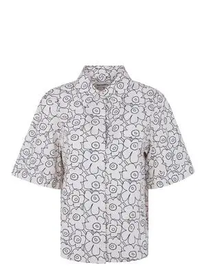 Marimekko Standardi Piirto Unikko Shirt - White