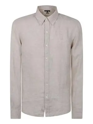Michael Kors Long Sleeves Linen Shirt - Beige