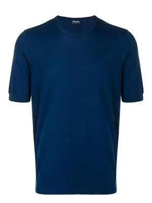 DRUMOHR Short Sleeves Round Neck T-shirt - Blue