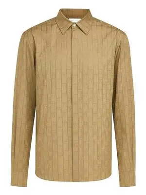 FERRAGAMO Monogram Sport Shirt - Natural