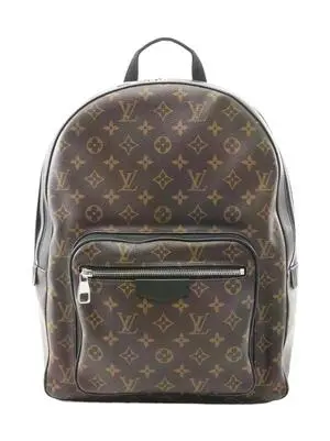 LOUIS VUITTON 2015 Monogram Macassar Josh Backpack - Brown