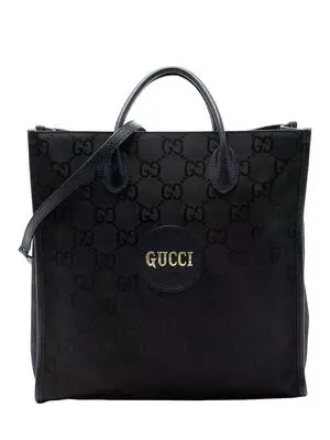 Gucci Medium Gg Nylon Off The Grid Convertible Tote - Black