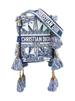 Dior 2022 Reve D Infini D Bubble Bucket Bag - Blue